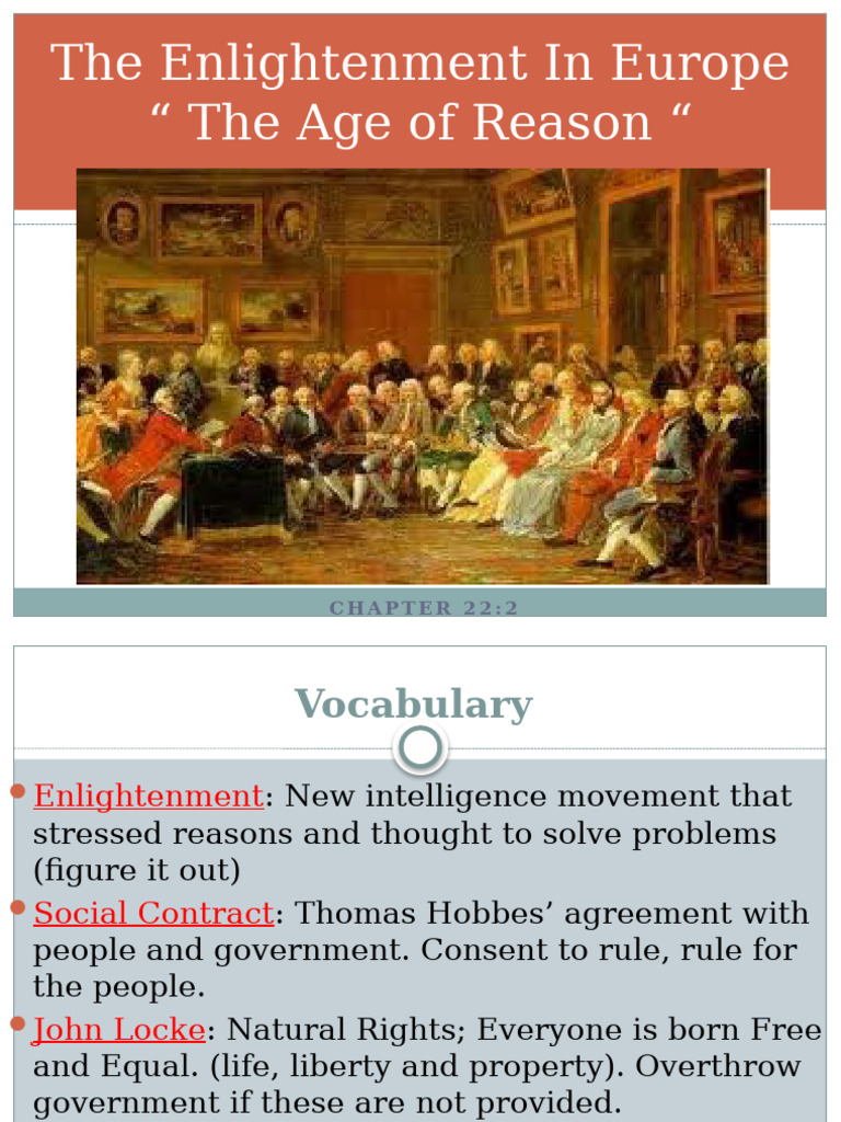 The Enlightenment in Europe PPT | PDF | Age Of Enlightenment | John Locke