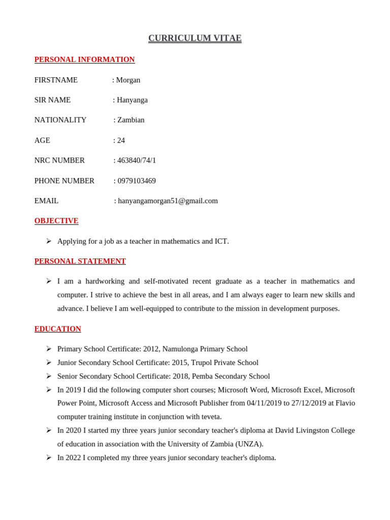 Curriculum Vita-WPS Office (1) HM | PDF | Educational Technology | Teachers