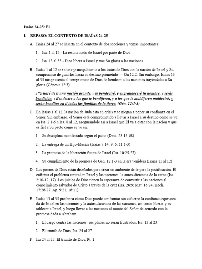 Isaias_24-25 | PDF | Satán | Evangelio de Mateo