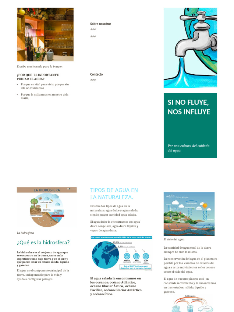 El Agua y La Hidrosfera | PDF | Agua | Tierra