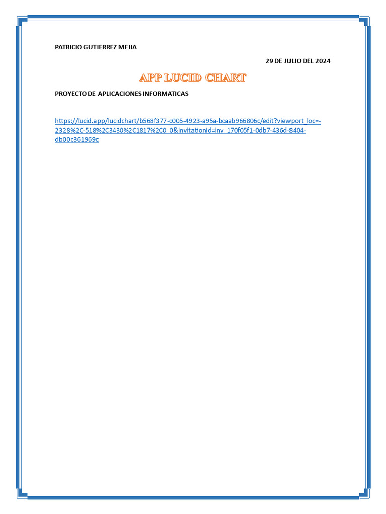 Patricio Gutierrez Mejia Aplicaciones Informaticas Lucid Chart | PDF