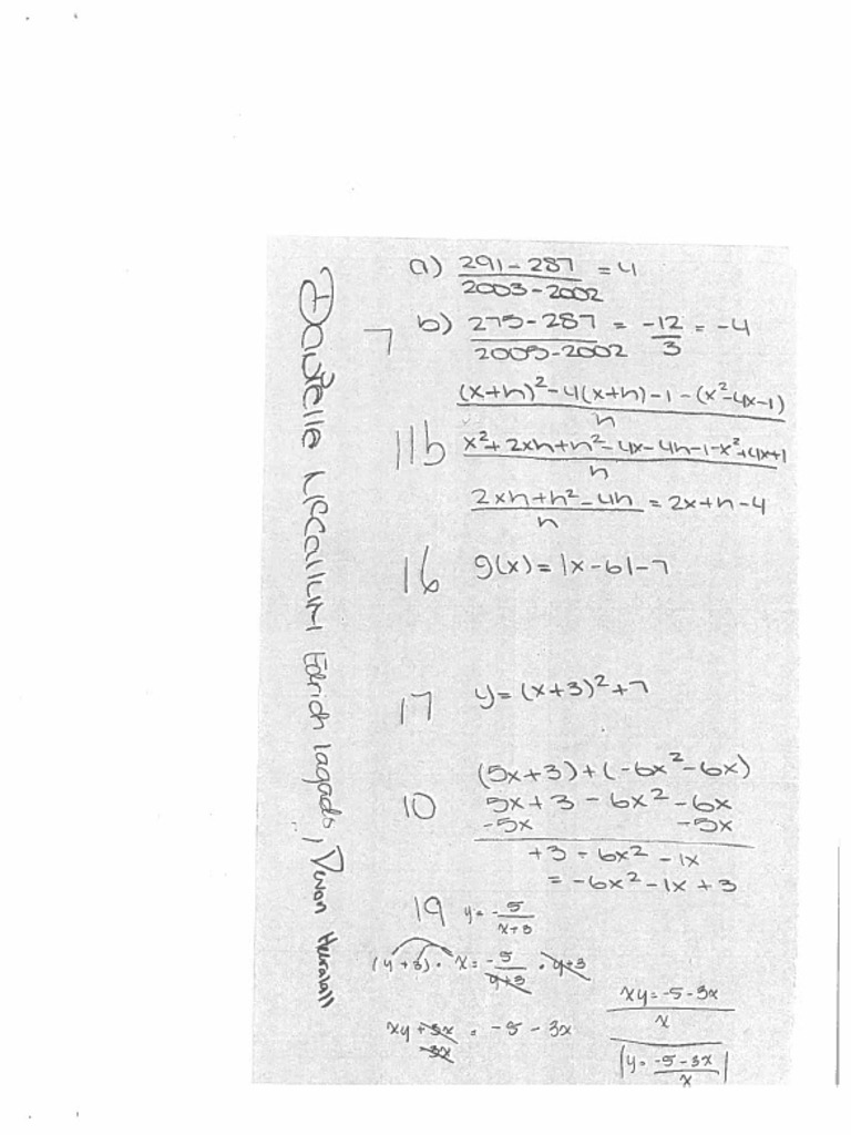 Math 120 Final Exam Review Answers From Students | PDF