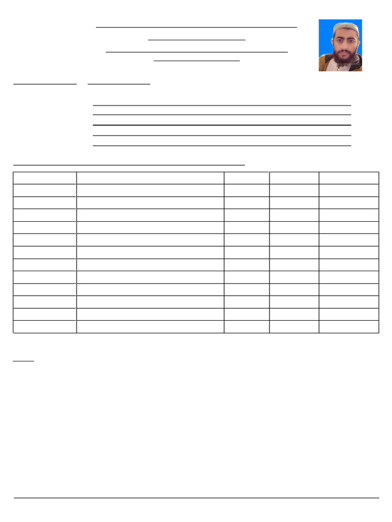 Student Roll No Slip Pdf Arabic Linguistics