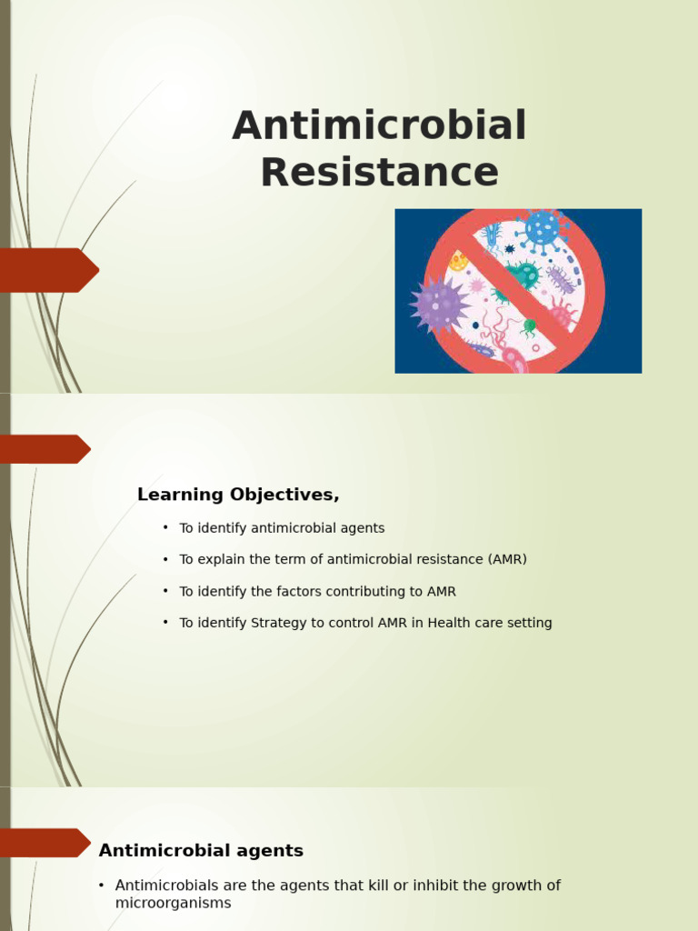 Lecture 8 - Antimicrobial Resistance | PDF