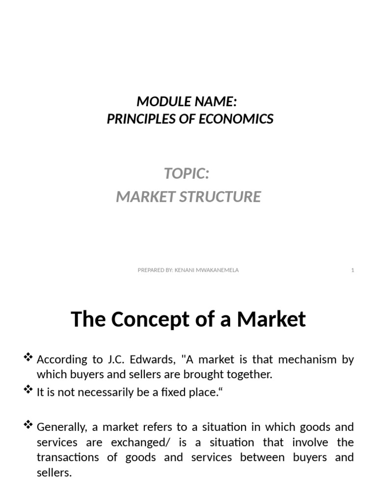 Market Structure | PDF | Monopoly | Imperfect Competition