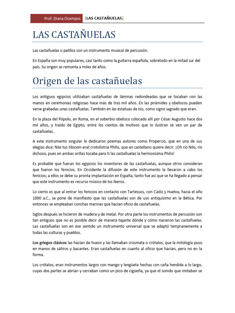 LAS CASTAÑUELAS | PDF
