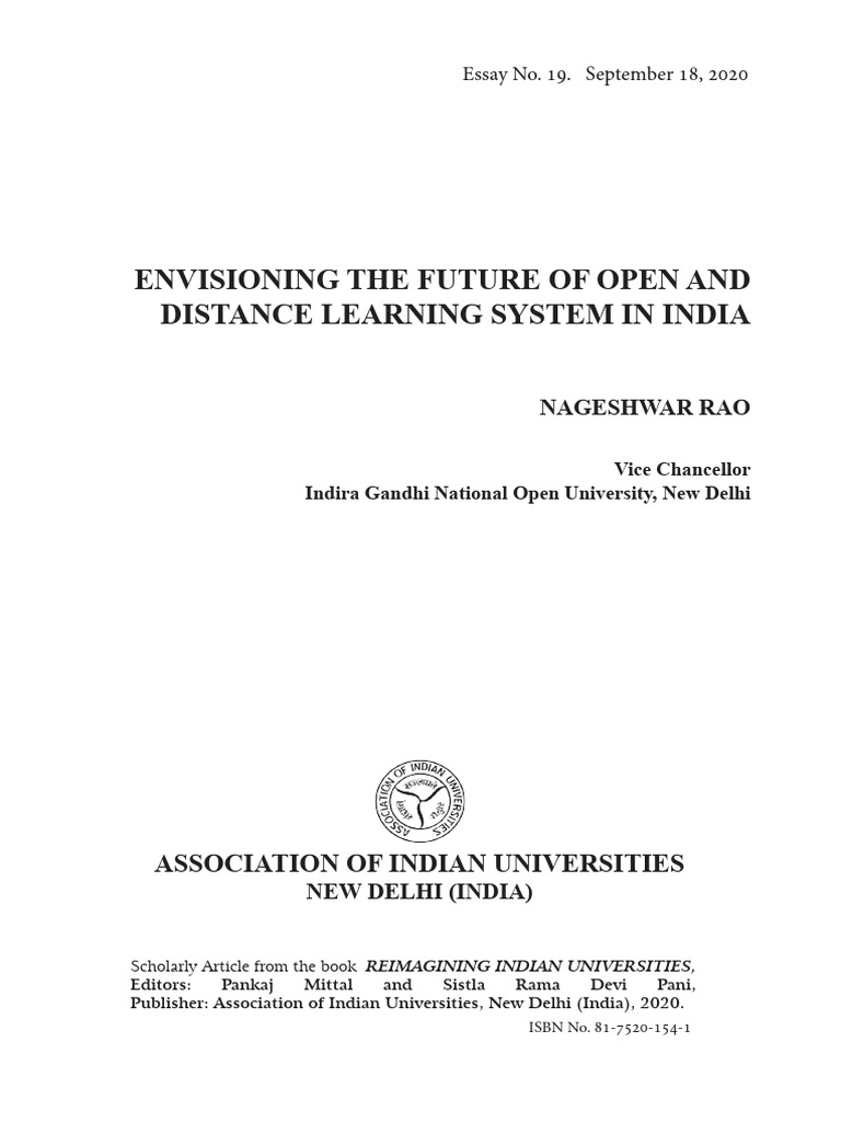 20. Envisioning The Future of Open and Distance Learning System in ...