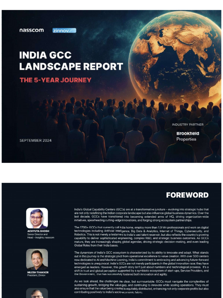 Executive Summary - Nasscom Zinnov Landscape of GCC | PDF
