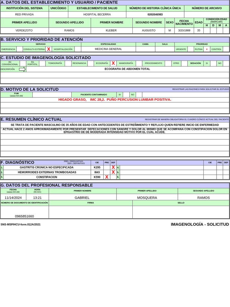 Verdezoto Ramos Klever Issfa | PDF | Causas de la muerte | Cuidado de la salud