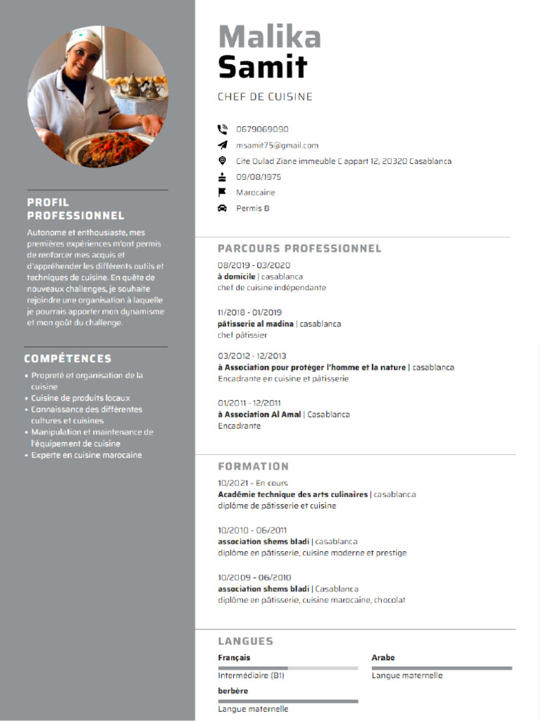 CV Malika | PDF