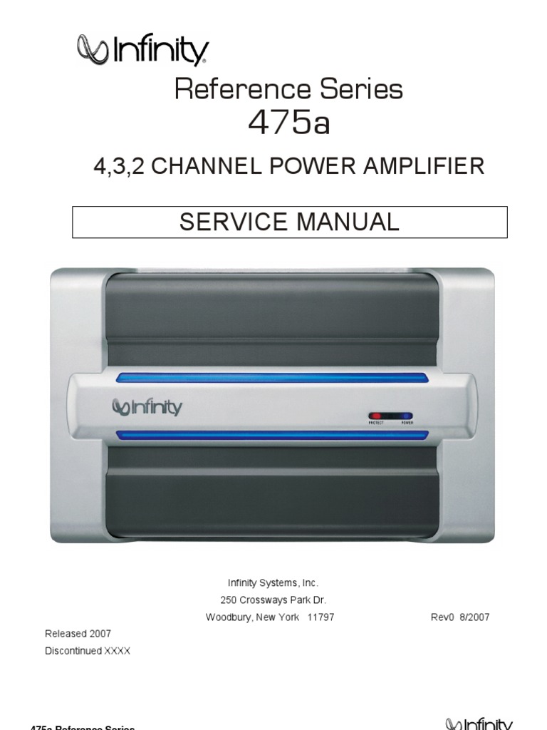 Infinity 475a | PDF | Loudspeaker | Amplifier