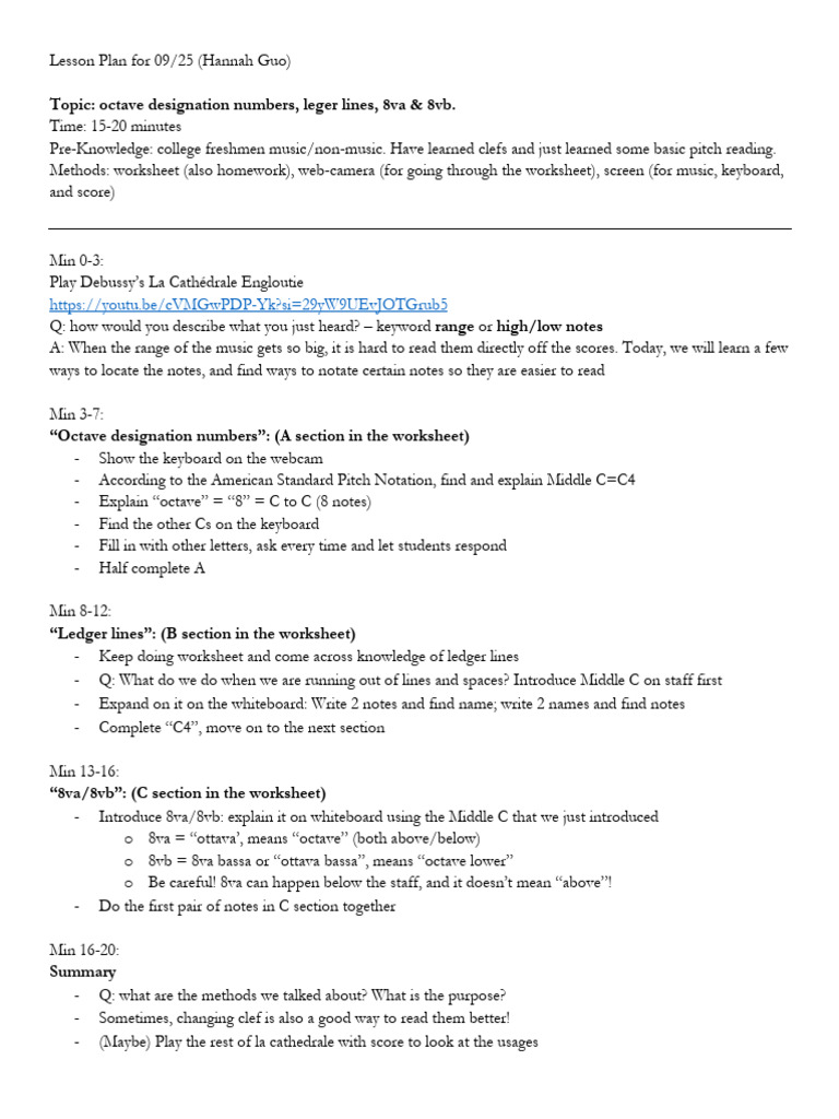 Music Notation Basics for Freshmen | PDF | Elements Of Music | Music Theory