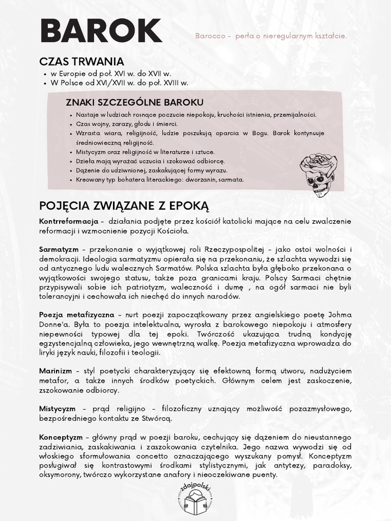 BAROK - Ogólna Charakterystyka | PDF