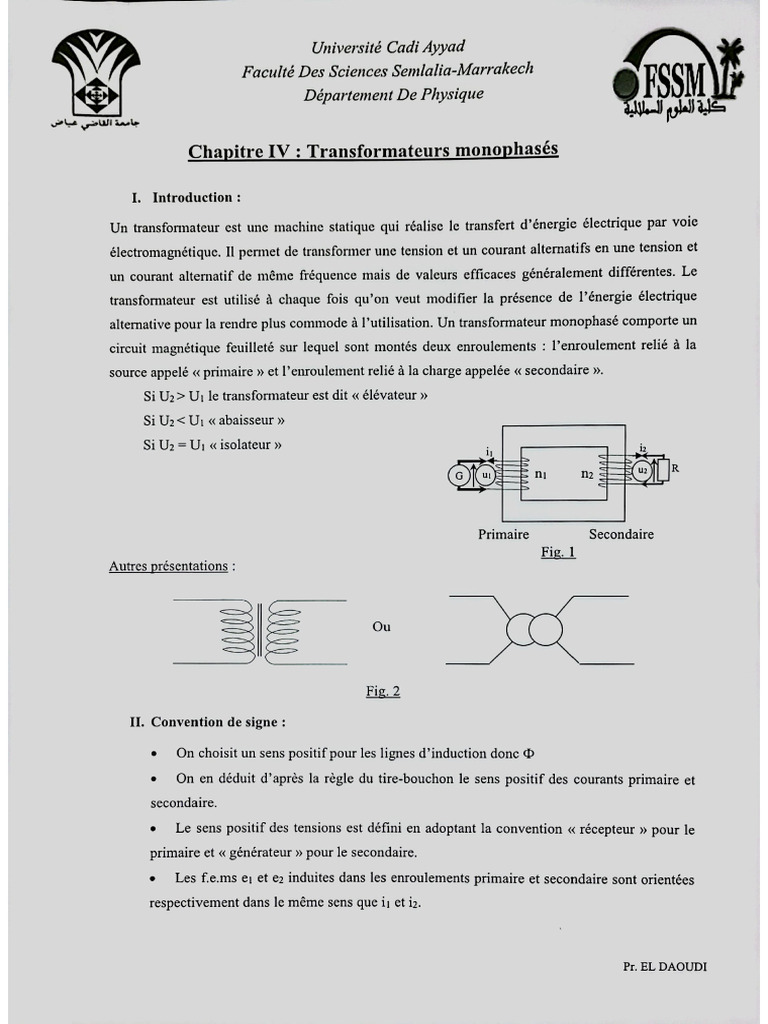 Ch 4 Électrotechnique | PDF