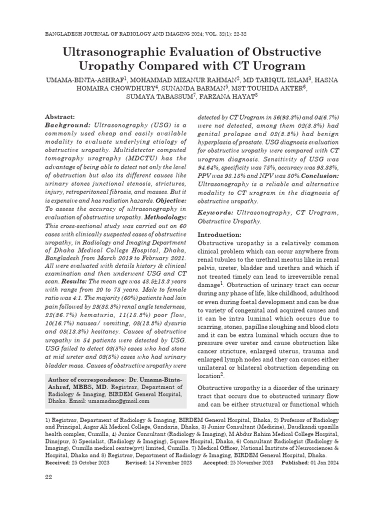 Vol. 32 No. 1, Jan 2024 (5) | PDF | Radiology | Ct Scan