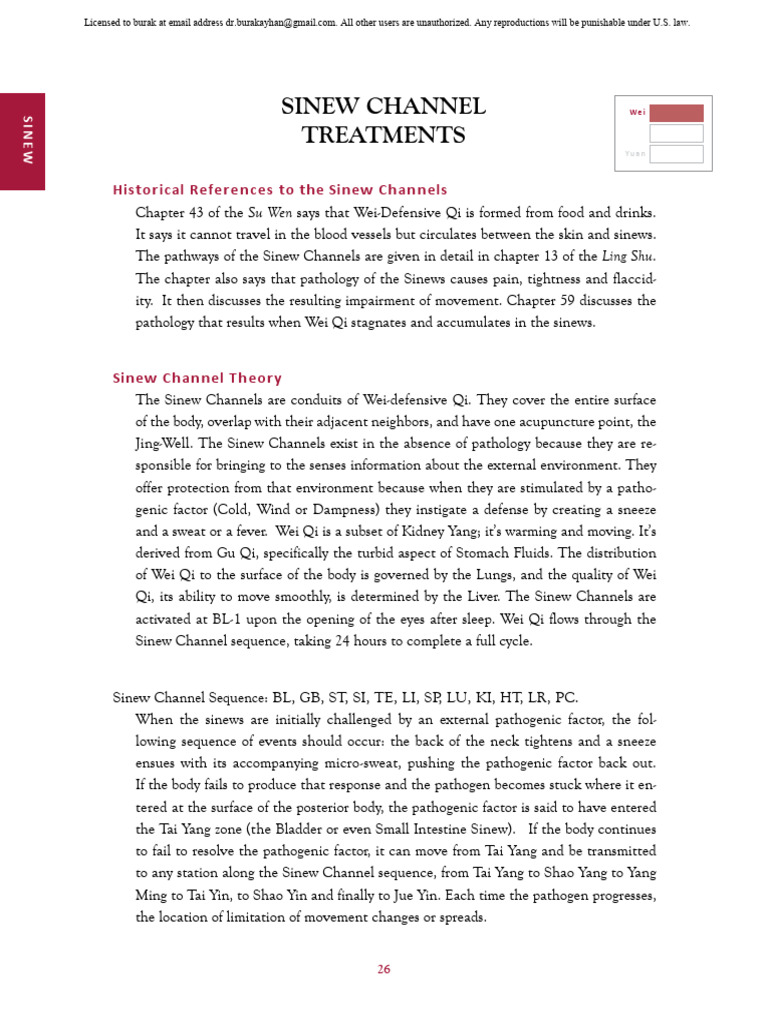 Understanding Sinew Channels in TCM | PDF | Clinical Medicine | Medical ...