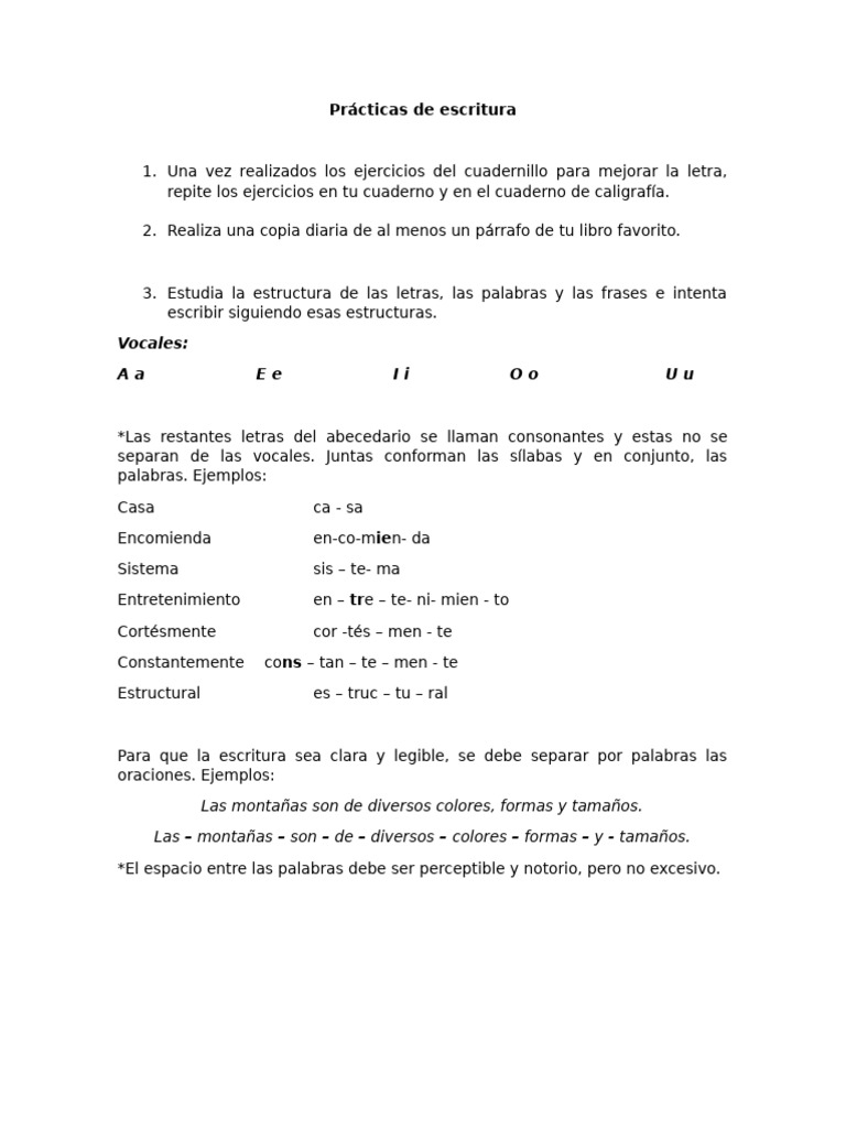 Prácticas de Escritura Adicionales | PDF | Escritura | Lingüística