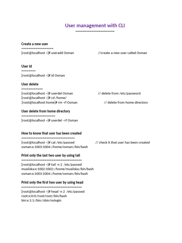 Lap 3 User Management | PDF | Unix Software | Cybercrime Lap 3 User Management | PDF | Unix Software | Cybercrime