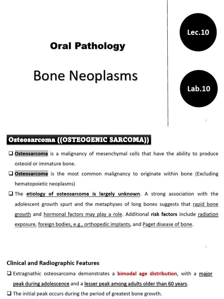 باثو lec10 | PDF | Bone | Diseases And Disorders
