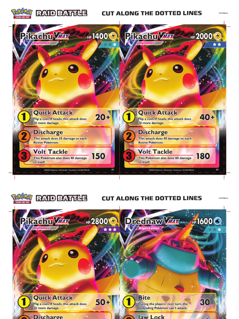 Pokemon TCG Raid Battle Boss Cards | PDF