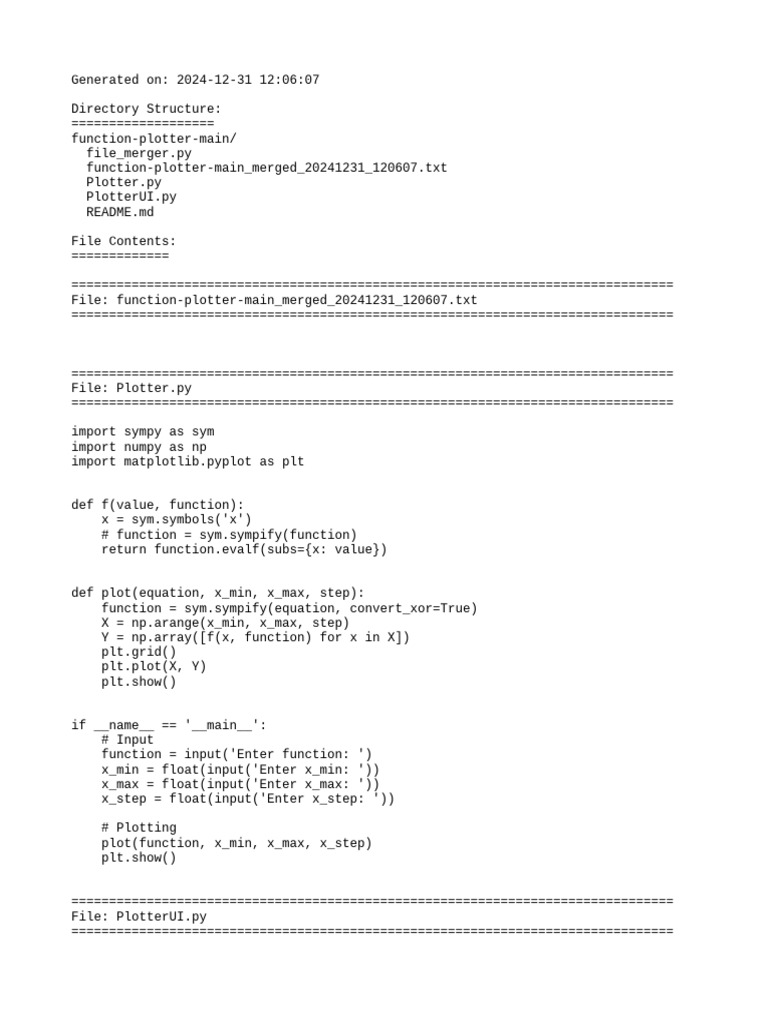 Function-Plotter-Main Merged 20241231 120607 | PDF | Computing ...