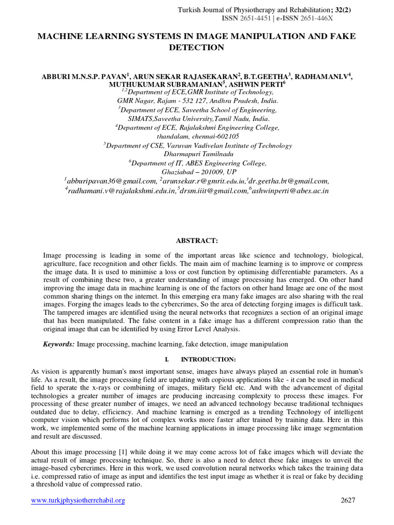 Machine Learning Systems in Image Manipu | PDF | Image Segmentation ...