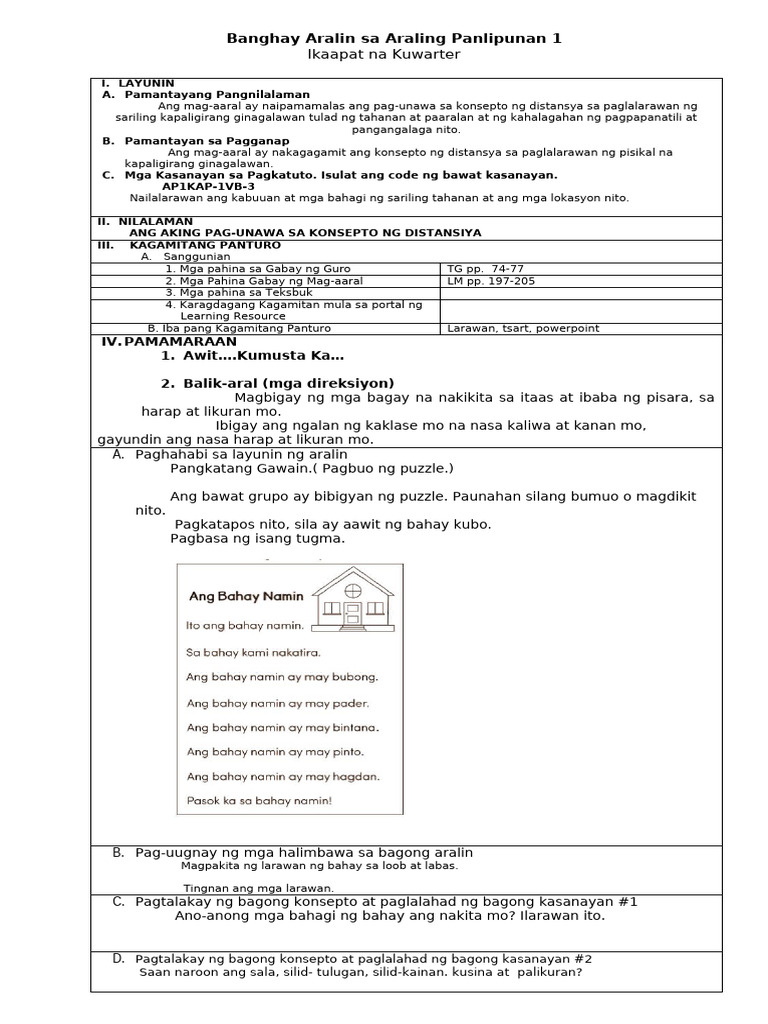 COT Q4 Banghay Aralin Sa AP 1 | PDF