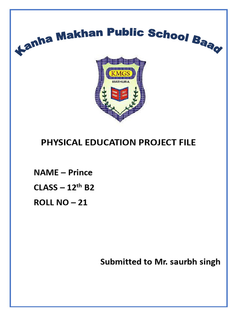 Physical Education Project File | PDF