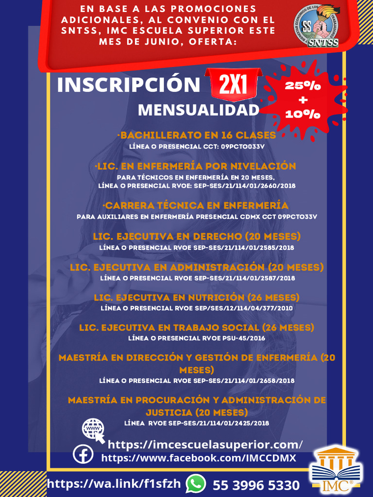 Promoción SNTSS Junio IMC | PDF