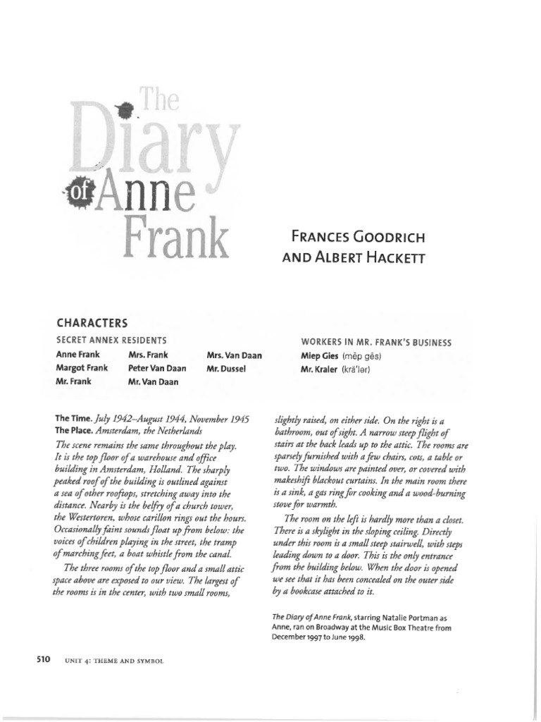 Anne+Frank+Play+for+Students+(2) | PDF