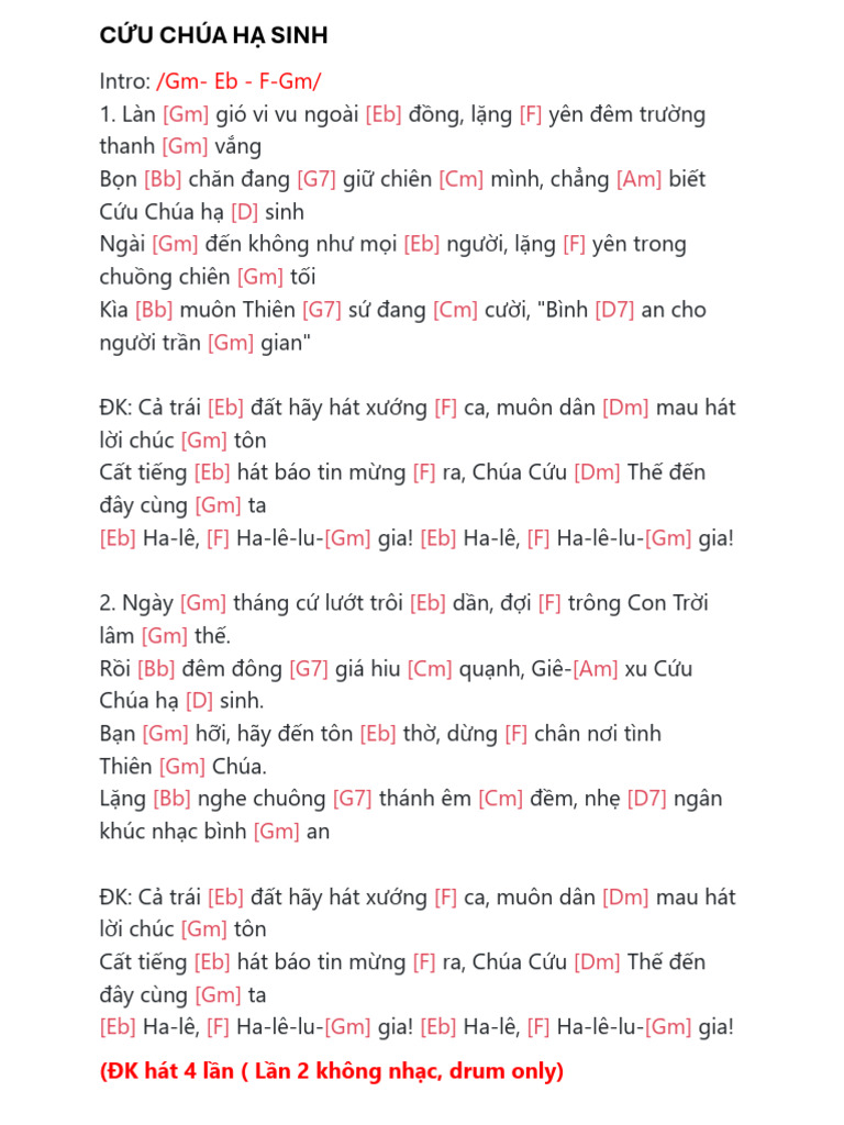 C U Chúa H Sinh | PDF