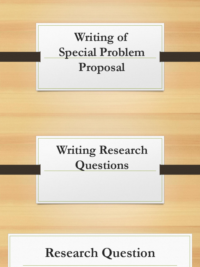 Writing of Special Problem Proposal RESEARCH 8 | PDF | Methodology ...