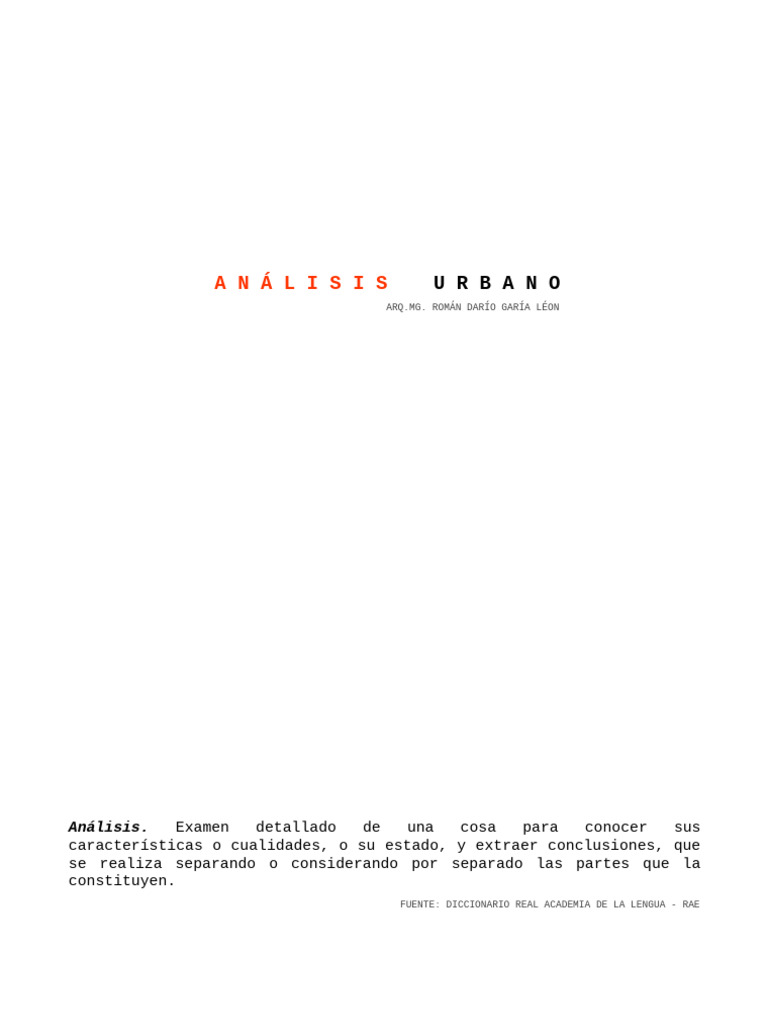 Magistral Analisis Urbano | PDF | Transporte