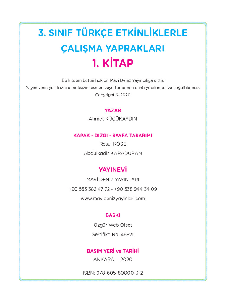 20213sinifpdfcozumlupdfCOZUMLU 3 SINIF TURKCE 1 KITAP PDF | PDF