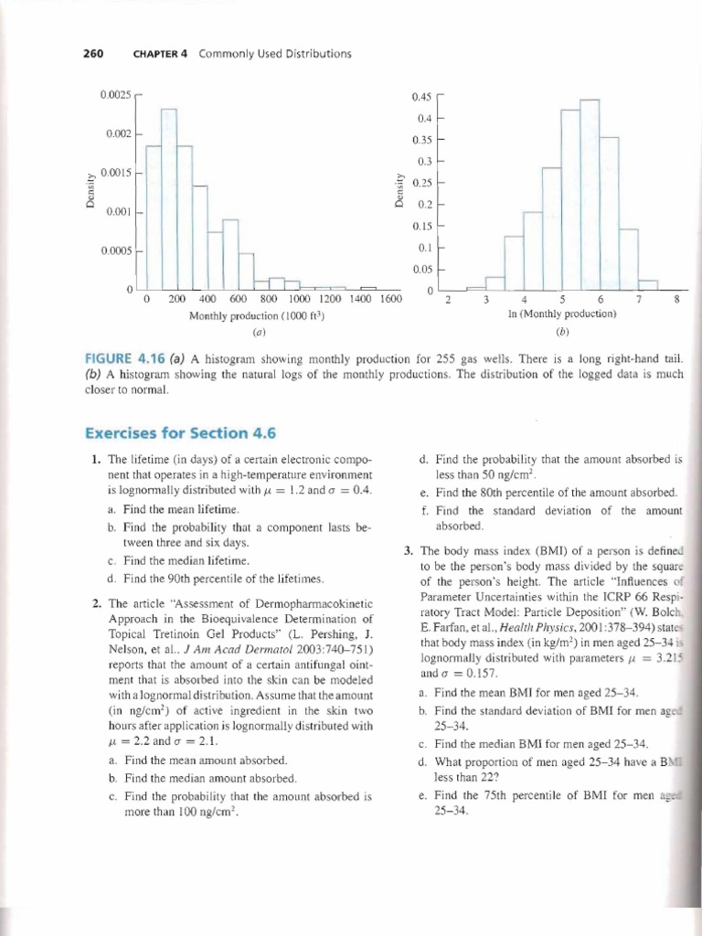 Section 4.6 | PDF | Probability Distribution | Median