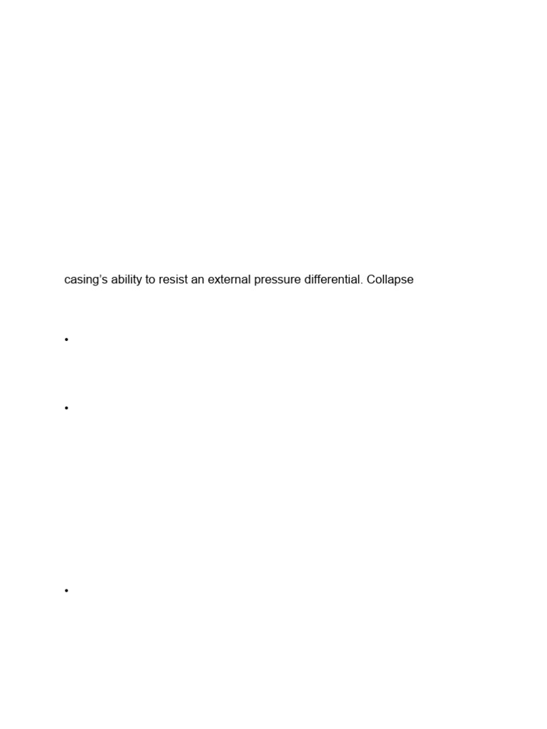 Casing design consists | PDF | Stress (Mechanics) | Bending