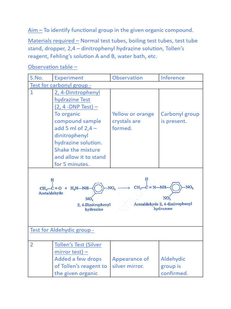 Aldehydic Functional Group | PDF