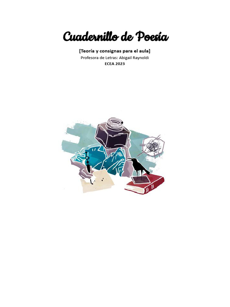 Cuadernillo de Poesía y Función Poética | PDF | Poesía