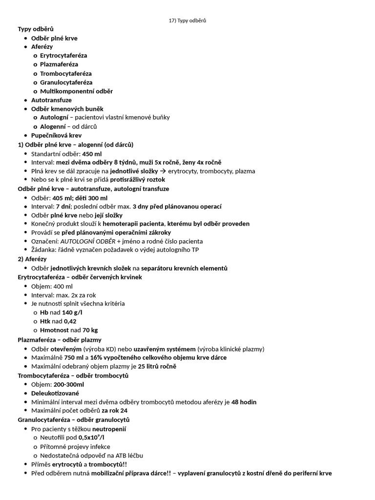 Otazka 17. - Typy Odberu Dyslipoproteinemie Stavba Virionu A Viry | PDF