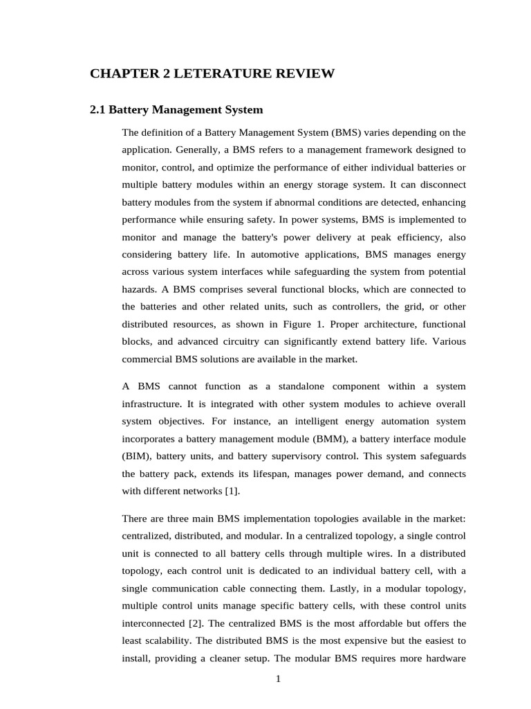 BMS Based IoT_Chapter 2 | PDF | Electricity | Electrical Engineering