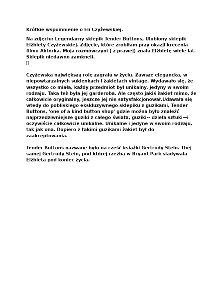 Tender Buttons | PDF