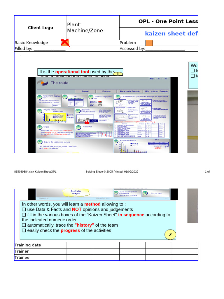 028 Formato Estandar Kaizen | PDF