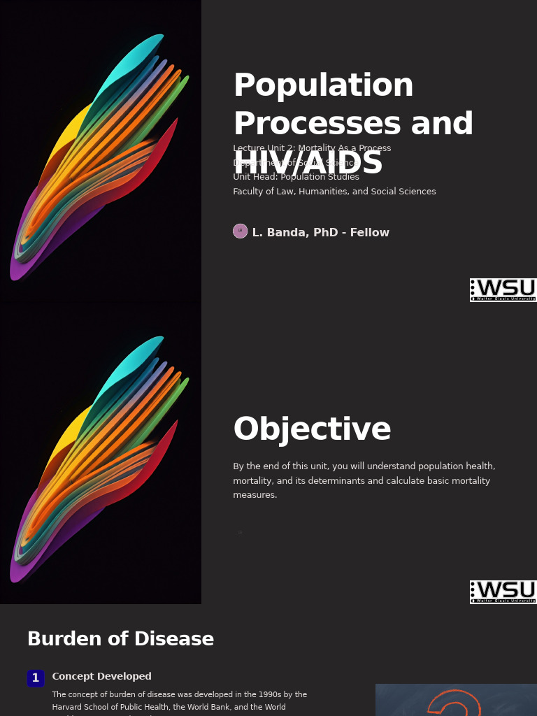 Learning Unit 2 Slides 2 | PDF | Mortality Rate | Public Health