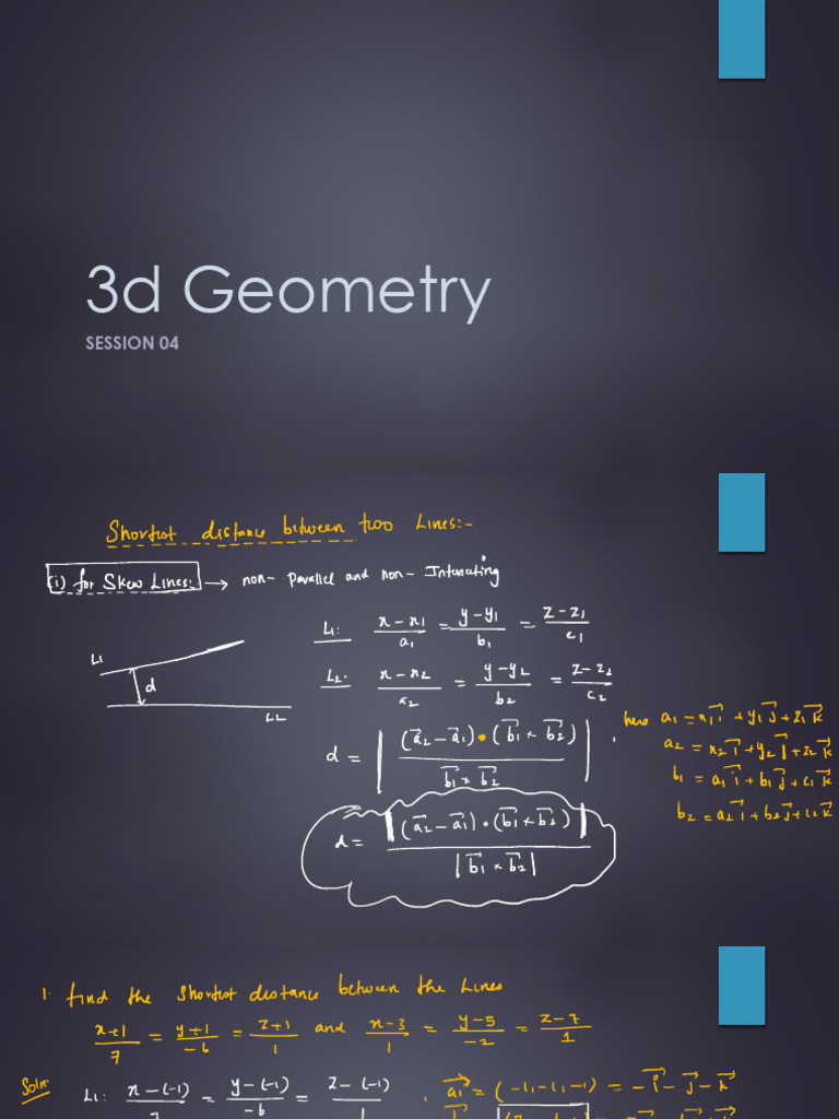 Understanding 3D Geometry Concepts | PDF