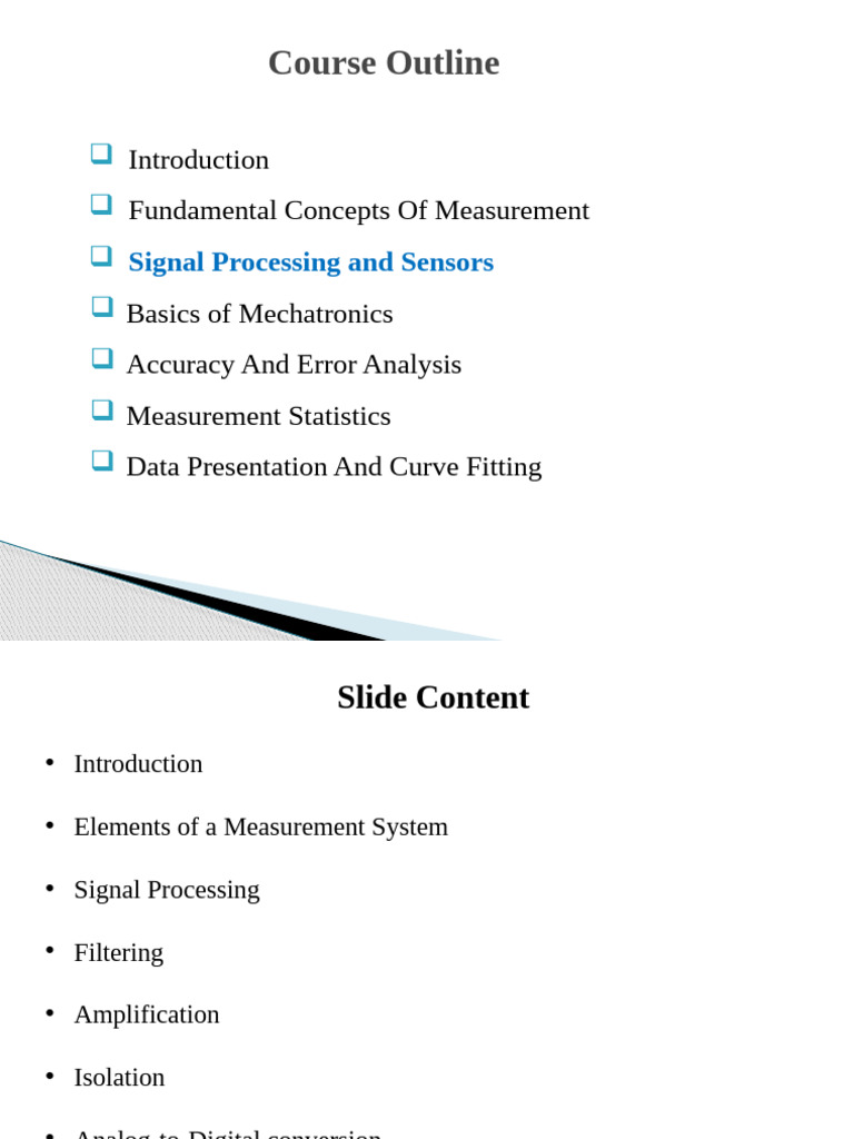 C. Signal Processing and Sensors | PDF | Amplifier | Gyroscope