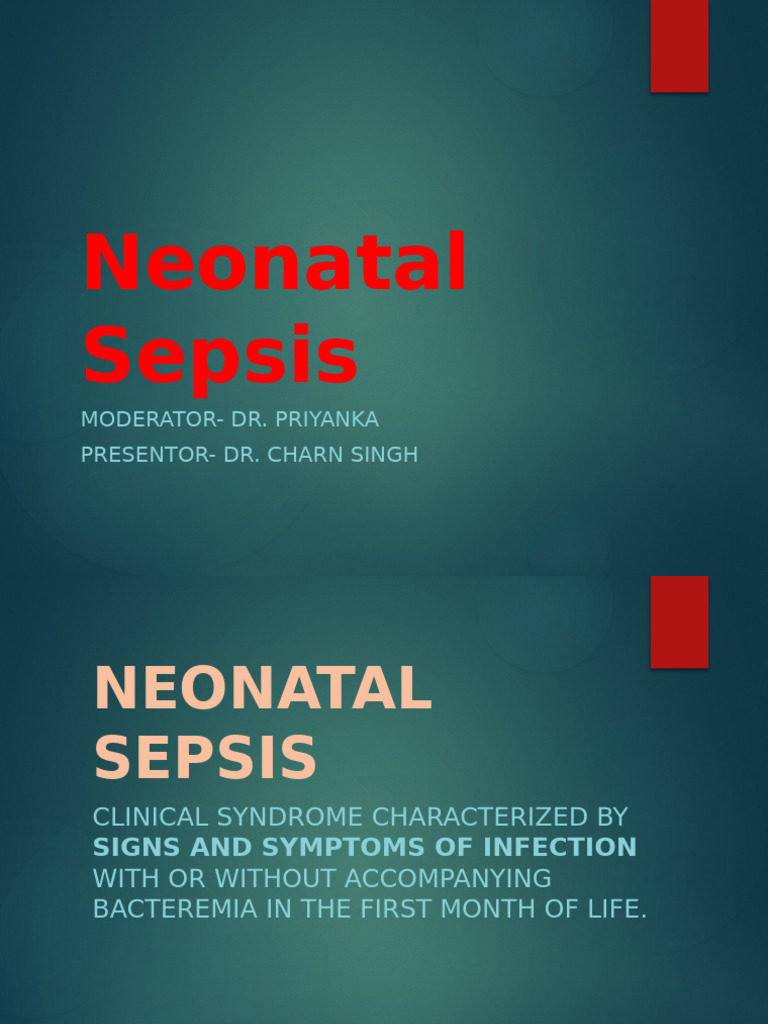 Understanding Neonatal Sepsis: Causes & Management | PDF | Sepsis | C ...