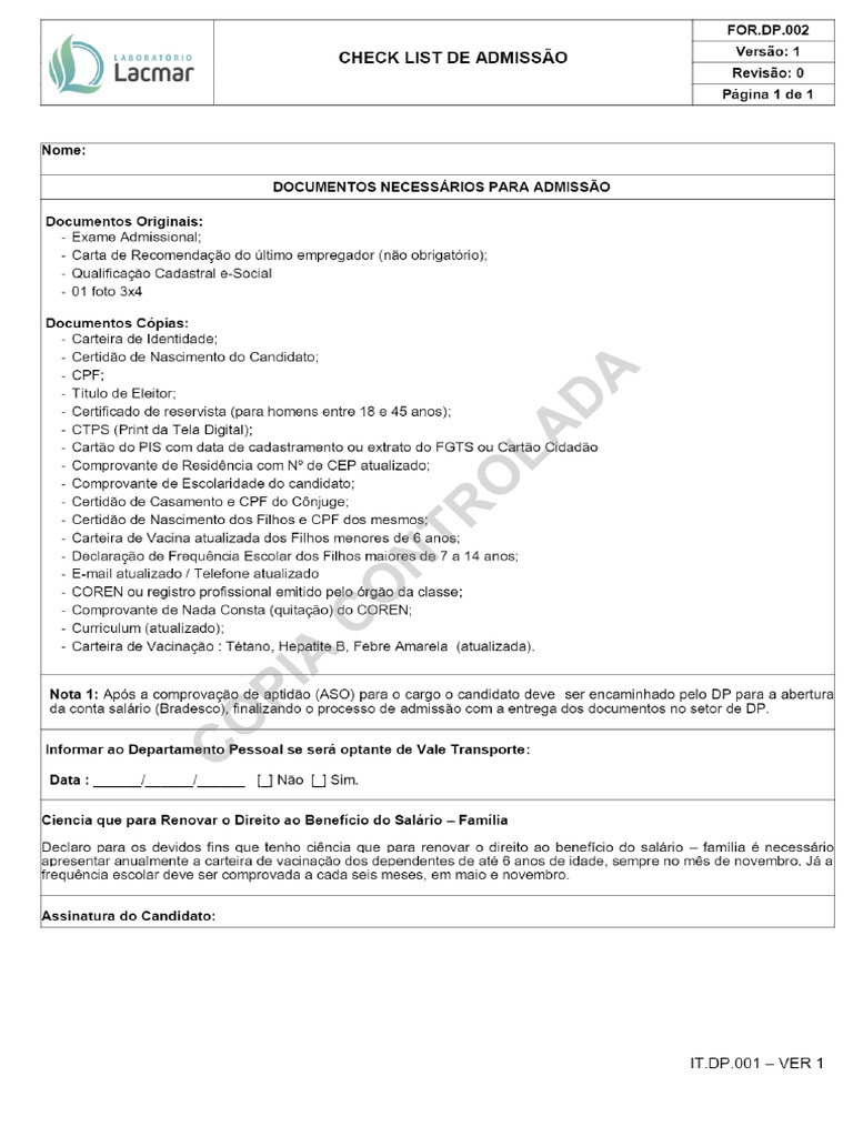 CHECK LIST (1) | PDF