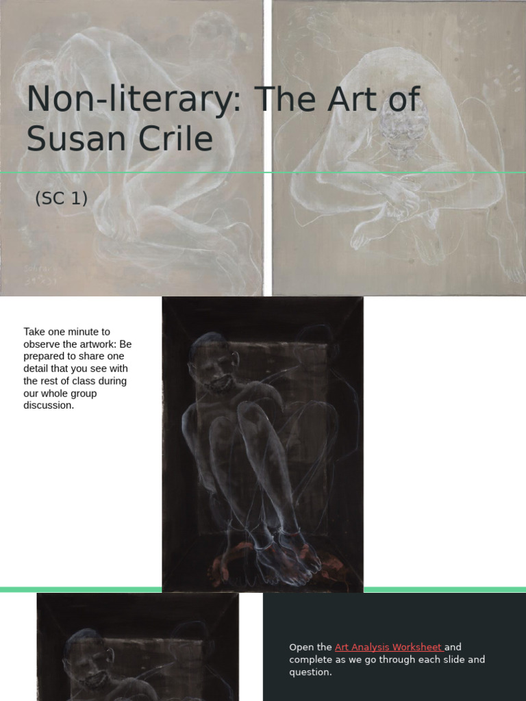 NG RWT Non-Literary Art Analysis Day One | PDF