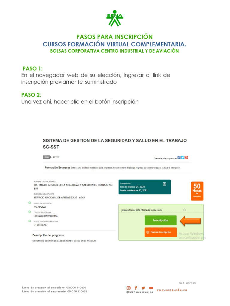 Paso a paso inscripción virtuales complementarias 2024 | PDF