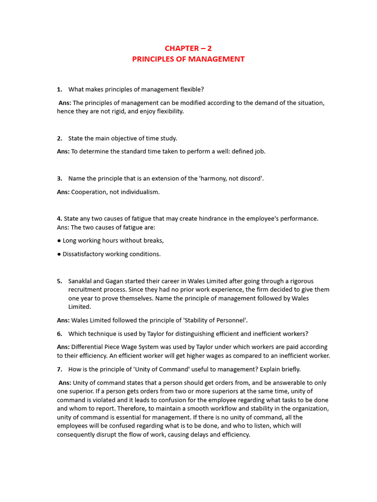 Principles of Management Explained | PDF | Economies | Business